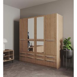 Priess Kleiderschrank »Schrank Garderobe Wäscheschrank Barcelona in 5 Breiten« viel Stauraum, geräumige Schubkästen, mit Spiegel, MADE IN GERMANY...