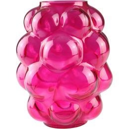 AM Design Dekovase »Bauchige Vase aus pinkfarbenem Glas« für ein lebendiges Highlight pink