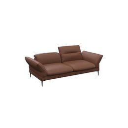 FLEXLUX 2, 5-Sitzer »Salino, Funktionssofa, Relaxsofa« Sofa mit Arm- und Kopfteil-Verstellungen, Kaltschaum & Stahl-Wellen Old Chestnut Brown