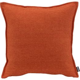 HOCK H.O.C.K. Dekokissen »Mali« einfarbig, Kissenhülle mit Füllung, 1 Stück orange + unifarben Obermaterial: 100% Polyester B/L: 45 cm x 45 cm
