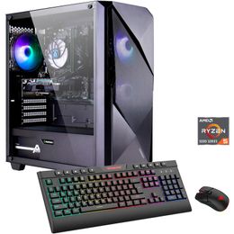 Hyrican Gaming-PC »Striker 6902« Windows 11 schwarz WLAN AC, ARGB-Beleuchtung Front, 1x PS/2, 4x USB 3.2 Gen1, 2x USB 2.0, 1x RJ-45 port, 3x Audio