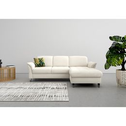 Sit & More SIT&MORE Ecksofa »Maggiore L-Form« wahlweise mit Kopfteilverstellung, Bettfunktion und Bettkasten grau-weiss