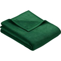 Ibena Wohndecke »Berlin« Hochwertige Konfektion mit Markenpatch, Kuscheldecke dunkelgrün Obermaterial: 58% Baumwolle, 35% Polyacryl, 7% Polyester...