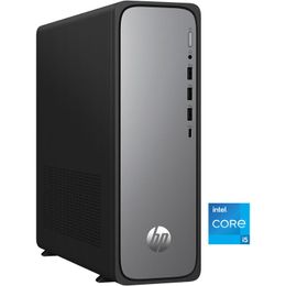 HP PC »OmniDesk Slim S03-0055ng« Meteor Silver/Jack Black 7x USB-A, 1x USB-C, 1x HDMI, 1x DisplayPort, 1x RJ-45, 1x Kopfhörer-/Mikrofon-Kombibuchse