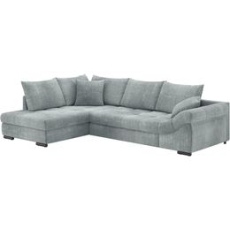 MR. COUCH Ecksofa »Allegro DuraFlex, L-Form« Hochschläfer-Bettauszug, Kaltschaumpolsterung, bis 140 kg belastbar Dolce 14 silver