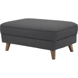 Home Affaire Hocker &raquo;Copenhagen&laquo; passend zur "Copenhagen"-Serie, B/T/H: 102/60/44cm grau Struktur weich (100% Polyester);Samtoptik (100% Polyester)