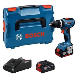 Bosch Professional Akku-Schlagbohrschrauber »»GSB 18V-65«« Inkl. 2x Akku GBA 18V 5, 0Ah, in L-BOXX 136N blau