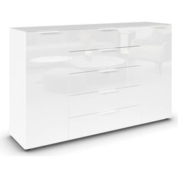 Rauch Schubkastenkommode »Kommode Türkommode Sideboard Kombikommode FLIPP mit Glasfront« Breite 160/180 cm mit 4 Einlegeböden, 2-türig, 5...
