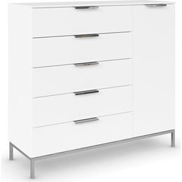 Rauch Kombikommode »Kommode Türkommode Sideboard Kombikommode FLIPP« Breite 120 cm mit 2 Einlegeböden, 1-türig mit 5 Schubladen und...