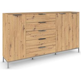 Rauch Kombikommode »Kommode Türkommode Sideboard Kombikommode FLIPP« Breite 200 cm mit 4 Einlegeböden, 3-türig mit 5 Schubladen und...