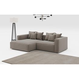 Inosign Ecksofa »Cowboy L-Form« mit 6 Kissen, kubisches Sofa grey 0
