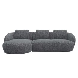 FLEXLUX Wohnlandschaft »Torino, rund, L-Form, Sofa-Ecke mit Recamiere, Longchair-Sofa« Modernes, organisches Sofa-Design, Kaltschaum,...