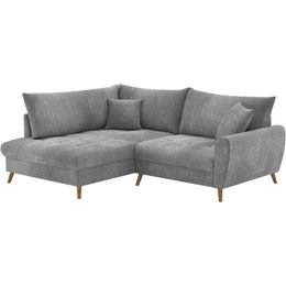 Ecksofa &raquo;Blackburn II, L-Form&laquo; Mit Kaltschaumpolsterung bis 140 kg belastbar grau Dolce (100% Polyester)