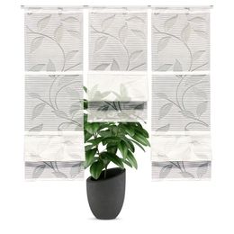 Home Wohnideen Magnetrollo &raquo;RANA&laquo; mit Stangendurchzug MAGNETROLLO SET, BAMBUSOPTIK, AUSBRENNER wei&szlig; Obermaterial: 79% Viskose, 21% Polyester 120 cm