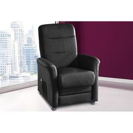Sit & More sit&more TV-Sessel &raquo;Charlie&laquo; Set, wahlweise mit Motor und Aufstehhilfe schwarz Altara Nubuck , die Luxus-Microfaser aus 100% Polyester;Luxus-