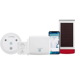 homematic IP Smart-Home-Zubeh&ouml;r &raquo;Bundle Starter Set Alarm + Alarmsirene au&szlig;en&laquo; wei&szlig; Erh&ouml;hte Sicherheit: Selbst bei Zerst&ouml;rung des Access Points, bspw.