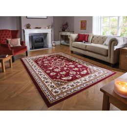 FLAIR RUGS Teppich »Sherborne« 8 mm Höhe Orientteppich rot Obermaterial: 100% Polypropylen B : 150 cm 1 Stk.