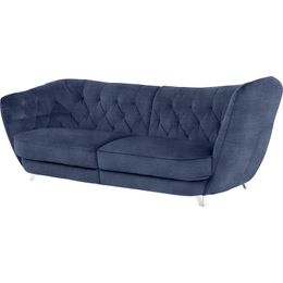 LEONIQUE Big-Sofa »Retro« stylischer Hochlehner blu