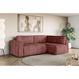 Inosign Ecksofa »Zacharia wahlweise Schlafsofa mit Bettkasten, B/T/H 250/166/86 cm« L-Form mit Wellenunterfederung, Ottomane rechts oder links...