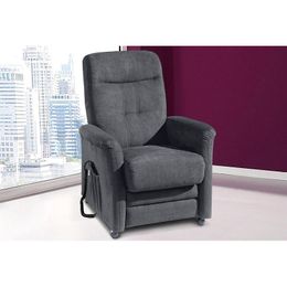 Sit & More sit&more TV-Sessel &raquo;Charlie&laquo; Set, wahlweise mit Motor und Aufstehhilfe grau Altara Nubuck , die Luxus-Microfaser aus 100% Polyester;Luxus-Kunstleder;