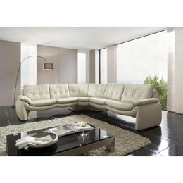 Places of Style Ecksofa »Luna L-Form« in einzigartiger Optik creme