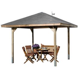 Weka Pavillon &raquo;Paradies 1&laquo; BxT: 294x294 cm beige