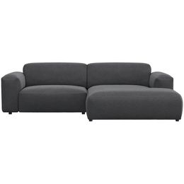FLEXLUX Ecksofa »Lucera Chaislongue rechts oder links, L-Form, bequem« modern & anschmiegsam, Kaltschaum, Stahl-Wellenunterfederung Dervit Grey