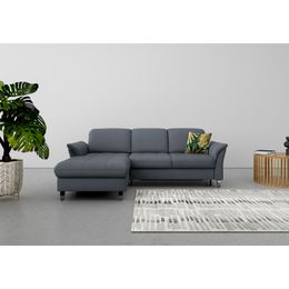 Sit & More SIT&MORE Ecksofa »Maggiore L-Form« wahlweise mit Kopfteilverstellung, Bettfunktion und Bettkasten dkl.grau