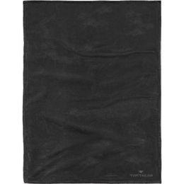 Tom Tailor HOME Wohndecke »Angorina« mit Logo-Stickerei, Kuscheldecke schwarz Obermaterial: 100% Polyester B/L: 150 cm x 200 cm
