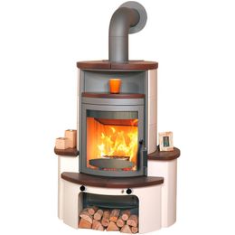 Hark Kaminofen »»Avenso GT ECOplus 8 kW«« jola-braun/stone titanfarben Geeignete Brennstoffe: Holz, Braunkohlebriketts und Steinkohle Nuss 3