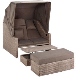 Merxx Loungesofa &raquo;Rimini&laquo; braun braun Obermaterial: 70% Baumwolle, 30% Polyester. F&uuml;llung: 100% Polyurethan