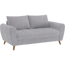 MR. COUCH 2, 5-Sitzer »Blackburn II« Wahlweise mit Kaltschaumpolsterung bis 140 kg belastbar Stripes 8637 warm grey