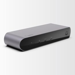 Belkin Laptop-Dockingstation »Connect Pro Thunderbolt 4 Dock« inklusive Thunderbolt 4 Kabel (0, 8 m) Grau Power Delivery 3.0 liefert zum Laden der...