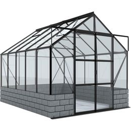 Vitavia Gew&auml;chshaus &raquo;Cassandra 8300&laquo; Alu-Profile, 3 mm Einscheibensicherheitsglas schwarz