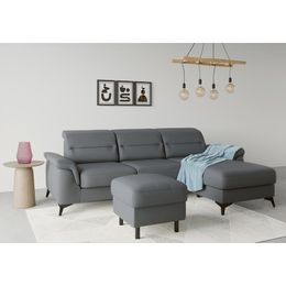 Sit & More sit&more Stauraumhocker &raquo;Sinatra&laquo; Sitzfl&auml;che ist abnehmbar, mattschwarze Metallf&uuml;&szlig;e grau 98% Polyester, 2% Polyamid