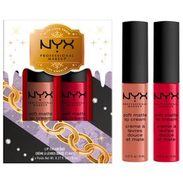 NYX Lippenstift »Professional Makeup X-Mas Soft Matte Lip Cream Duo« mit natürlichen Inhaltstoffen bunt Lippenpflege von NYX