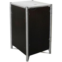 HIDE Mülltonnenbox für 1 x 240 l, schwarz schwarz