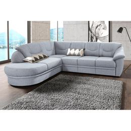 Sit & More SIT&MORE Ecksofa »Savoni L-Form« wahlweise mit Bettfunktion hellgrau