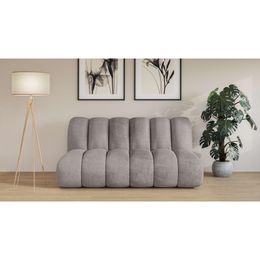 LeGer Home by Lena Gercke 2, 5-Sitzer »Priya Designersofa, moderne Steppung, auch in Bouclé« gemütlich und modern, B/T/H: 185/108/84 cm taupe