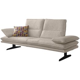 W.Schillig 2,5-Sitzer &raquo;broadway, Designsofa mit tollem Sitzkomfort&laquo; Sitztiefenverstellung, Kopfteil- & Seitenteilverstellung, Breite 216cm braun 