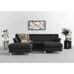 Sit & More SIT&MORE Ecksofa »Marano L-Form« inklusive Kopfteilverstellung, wahlweise mit Bettfunktion, Bettkasten anthrazit