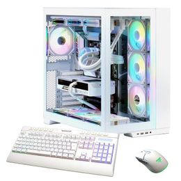 Hyrican Gaming-PC »Pure White 7408« Windows 11, DDR5 RAM, Gen4 SSD weiß WLAN AX 802.11a/b/g/n/ac/ax/be (Wi-Fi 7) & Bluetooth 5.4, 1050 Watt...