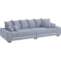 MR. COUCH Big-Sofa »Nikita II« mit RGB-LED, Bluetooth-Soundsystem, Kaltschaum Memphis 1676 blue grey