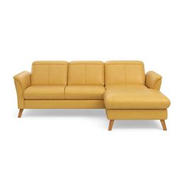 Sit & More sit&more Ecksofa &raquo;Romero L-Form&laquo; wahlweise mit oder ohne Relax-Funktion, Bettfunktion, Bettkasten gelb 100% Polyester