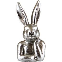 AM Design Dekofigur »Hase« Osterdekoration aus Polyresin silberfarben
