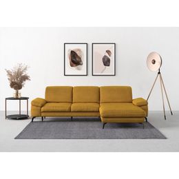 Sit & More SIT&MORE Ecksofa »Cabana L-Form« Recamiere, wahlweise mit Sitztiefen-, Armlehnen- und Kopfteilfunktion mustard