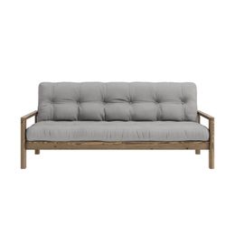 Karup Design Schlafsofa »KNOB« mit Futonmatratze, verschiedene Farben, FSC -zertifiziert, Kiefer Grey