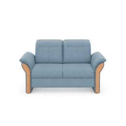 Home Affaire 2-Sitzer &raquo;Dangast&laquo; Kopfteilverstellung, Holz-Chatosen, wahlweise auch im Easy Clean Bezug blau Luxus-Microfaser EUPHORIA 100% Polyester;