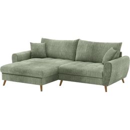MR. COUCH Ecksofa »Blackburn II, L-Form« Mit Kaltschaumpolsterung bis 140 kg belastbar Dolce 11 green