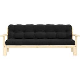 Karup Design Schlafsofa »Unwind« Mit Holzstruktur, inkl. Futonmatratze, Liegefläche 130x190 cm Charcoal
